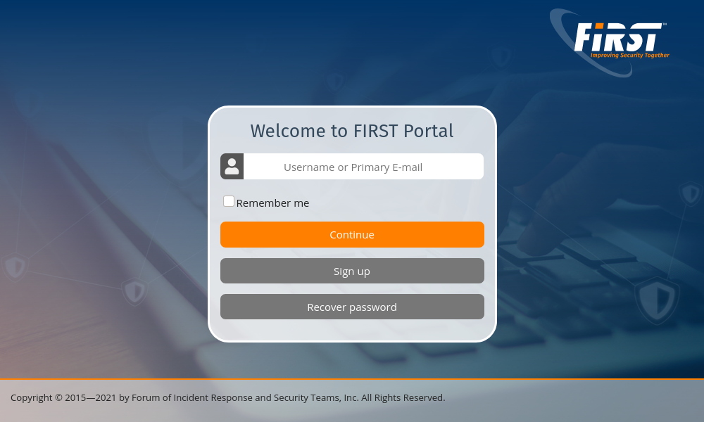 FIRST Portal and Identity Solution